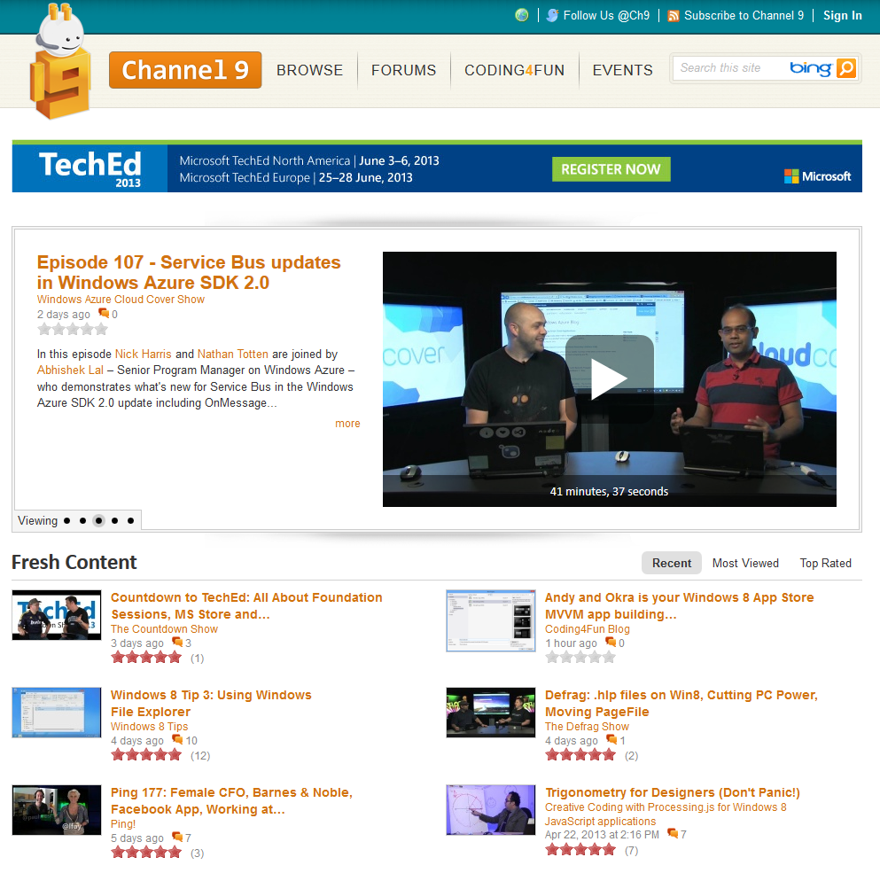 Stephen Haunts {Writer & Speaker} : Channel9